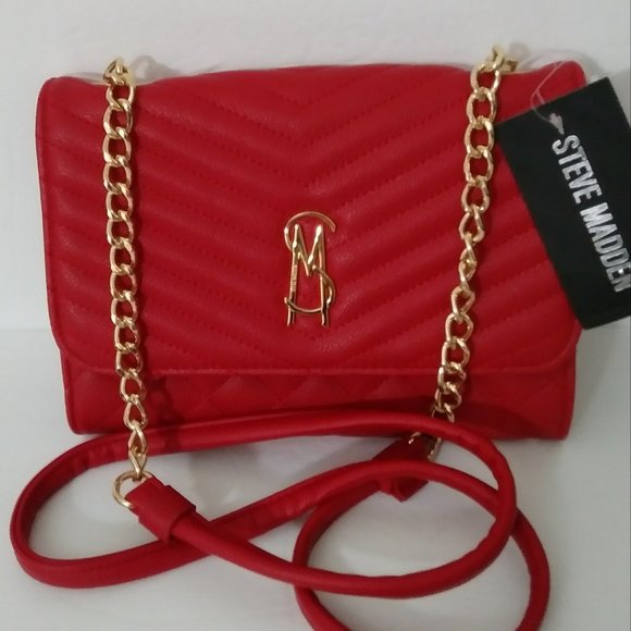 Steve Madden | Bags | Steve Madden Red Crossbody Bag | Poshmark